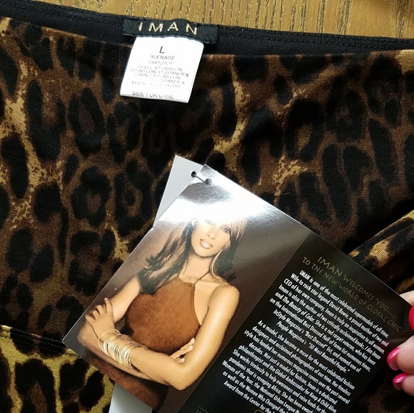 IMAN | Pants & Jumpsuits | Nwt Iman Leopardprint Leggings | Poshmark